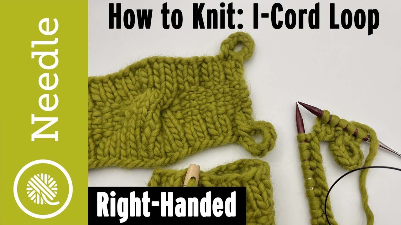 Knit i-cord Loops for Coffee Press Cozy Pattern | Right Handed - YouTube