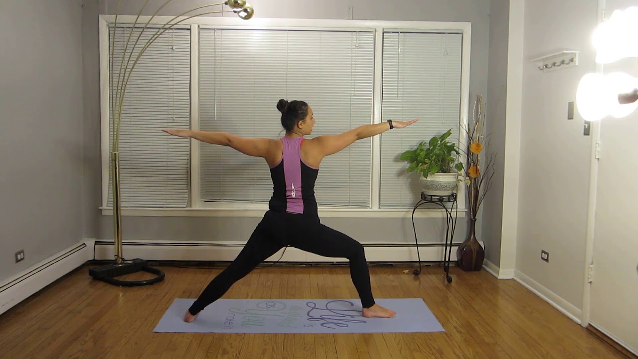 VINYASA YOGA FLOW con split - YouTube