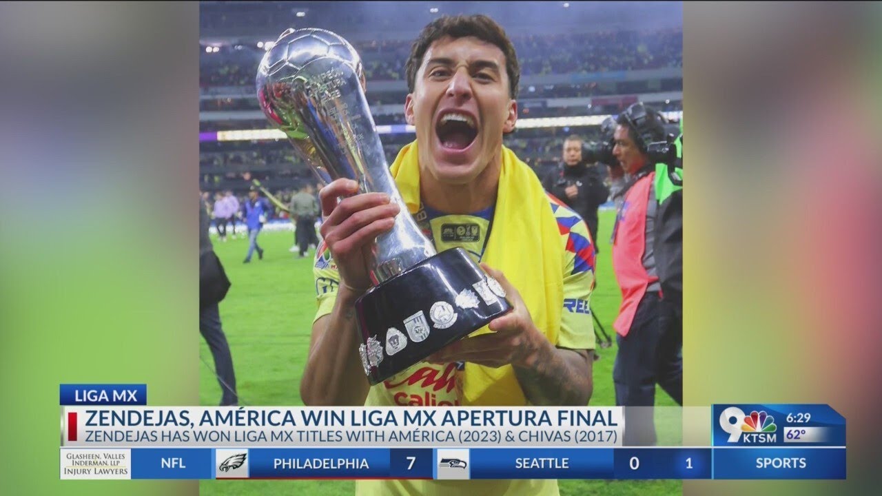 Alejandro Zendejas, Club America win Liga MX Apertura Final - YouTube