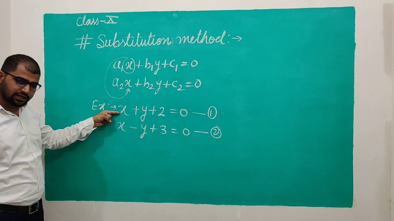 Class 10th# introduction Substitution method - YouTube