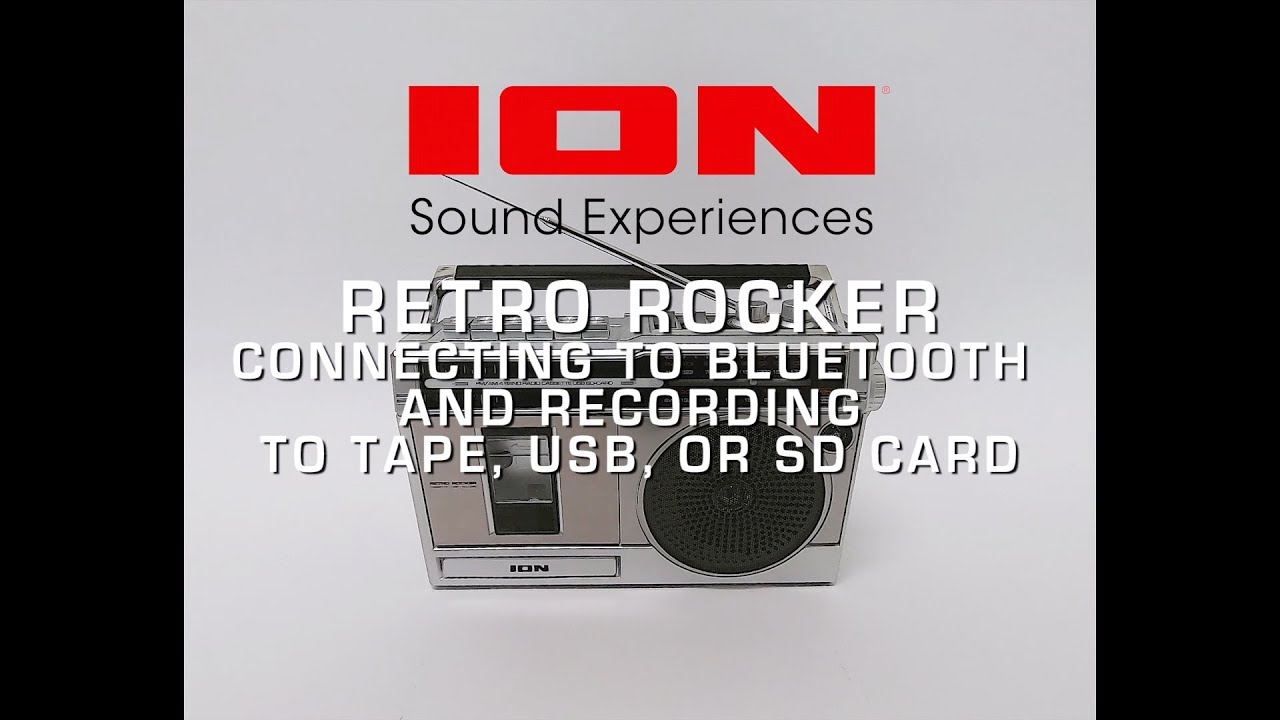 ION Audio Retro Rocker | Connecting to Bluetooth & Recording to Tape ...
