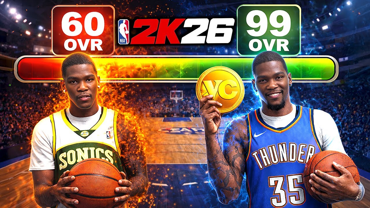 NBA 2k26 Kevin Durant 60 to 99 Overall (Full Movie) The Greatest KD ...