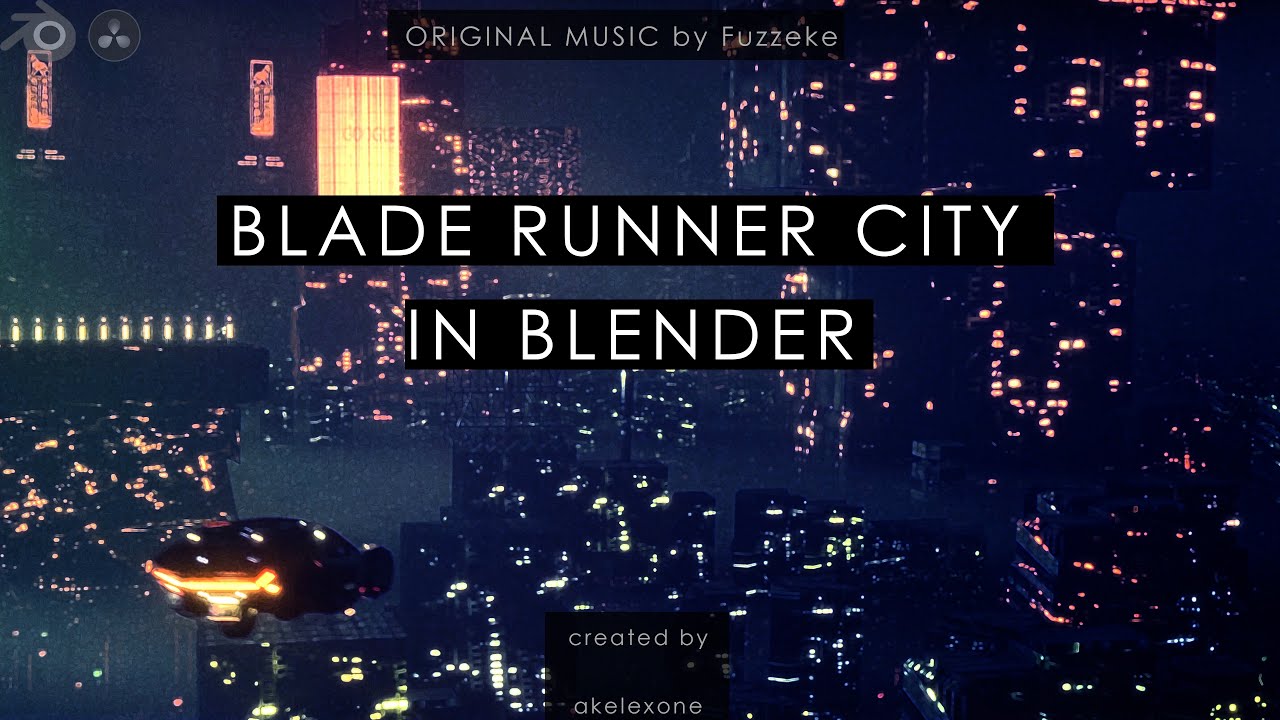 Blade Runner City In Blender 3D - YouTube