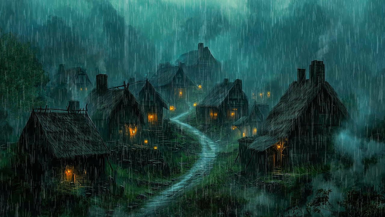 Insomnia Cure Hidden in Medieval Storm | Sleep Instantly to Rain & Fire ...