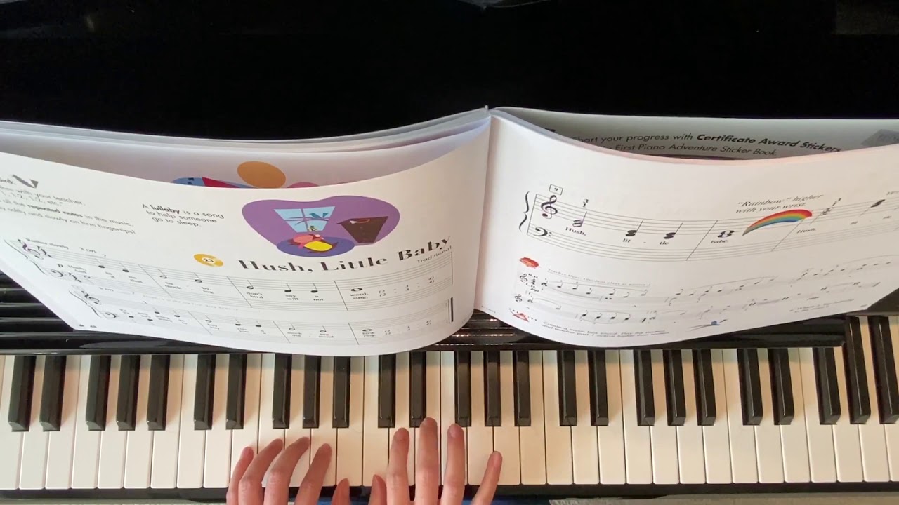 Hush Little Baby” My First Piano Adventure Lesson Book B - YouTube