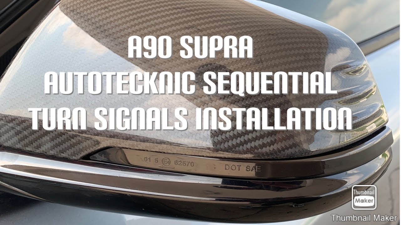 Autotecknic Sequential Turn Signal Installation For A90 Supra - YouTube