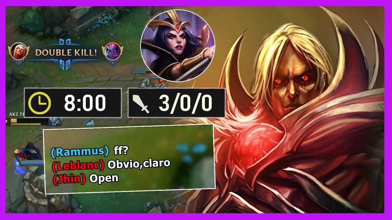 AKZ | EARLY GAME VLAD | LEBLANC MATCH UP | FULL GAMEPLAY - YouTube