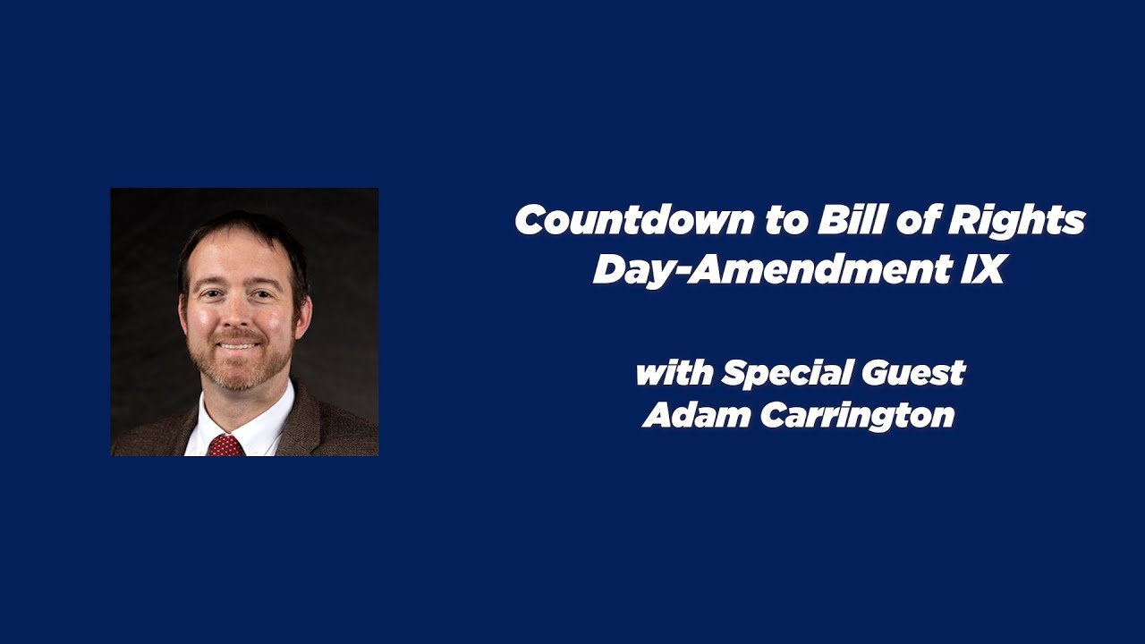 Ep 145 The Ninth Amendment Rights Of People Youtube