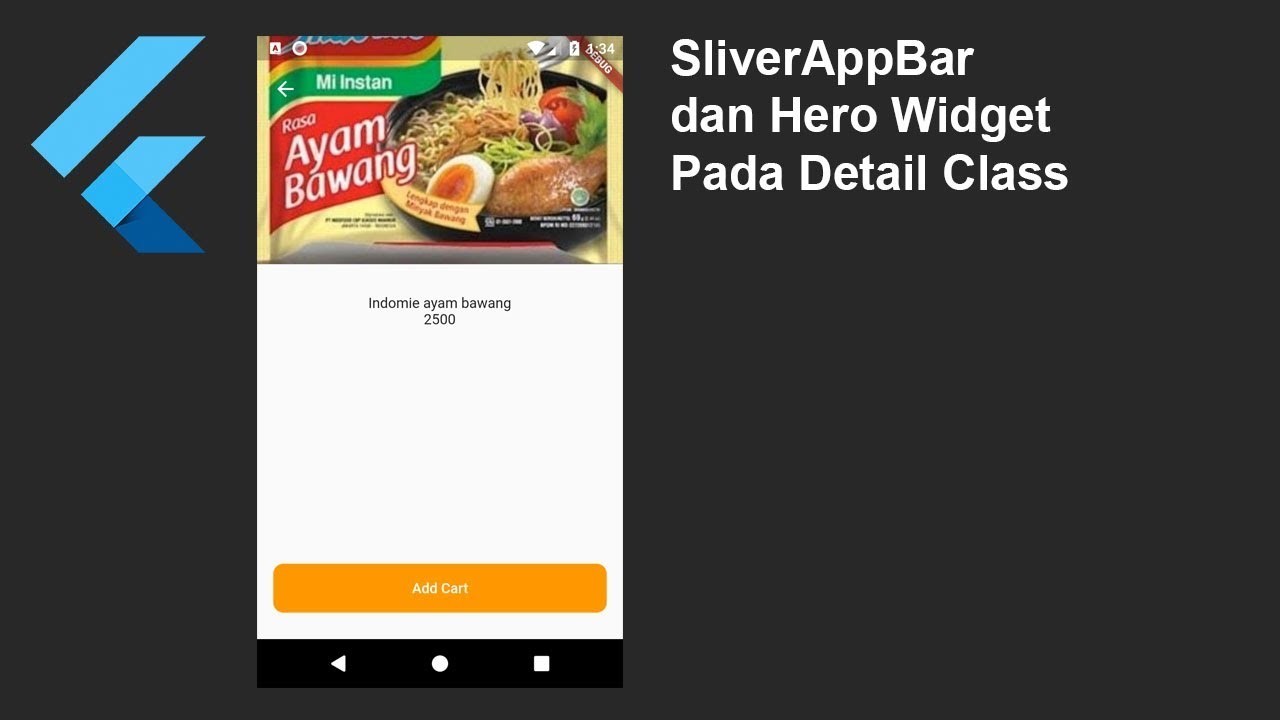 Flutter Tutorial - SliverAppBar and Hero (Bagian 19) - YouTube
