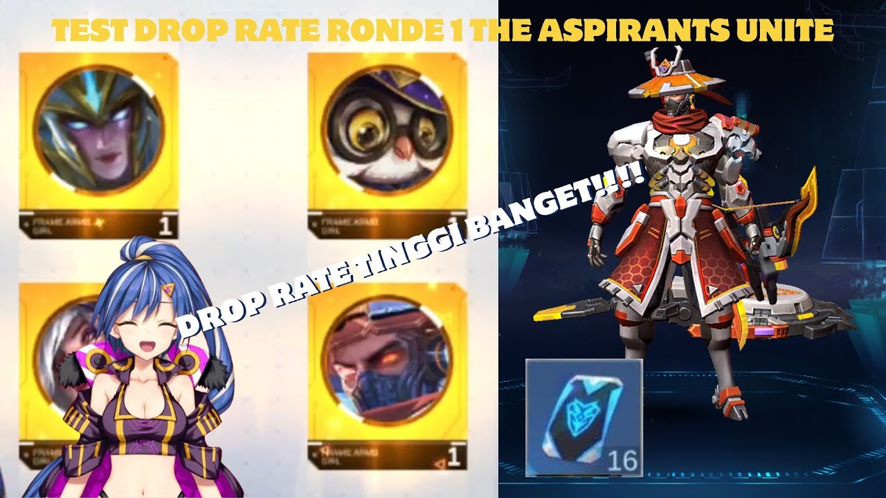 Test Drop Rate Ronde 1 The Aspirants Unite | Mobile Legend: Bang Bang ...