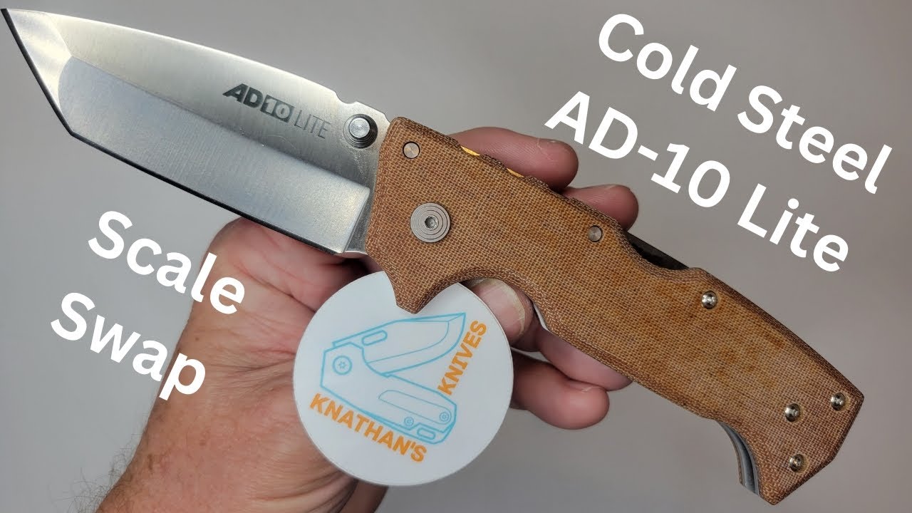 Knathan's Knives Cold Steel AD-10 Lite Micarta Scale Swap and Review ...