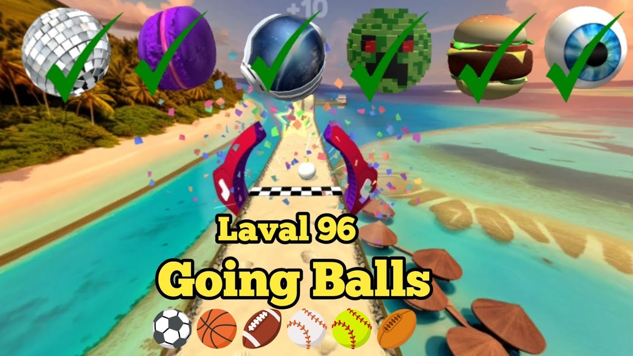 🏈Going Balls ; Super Speed Run Hard Walkthrough | Level 96 || los game ...