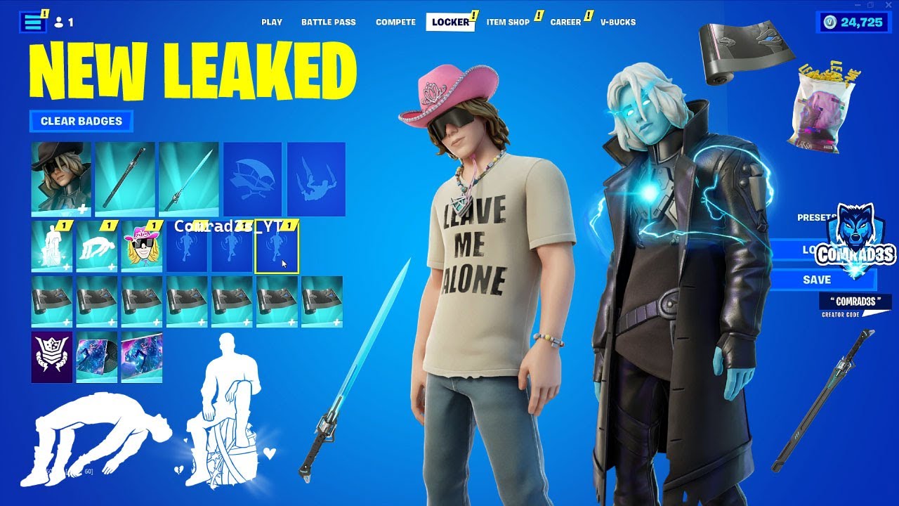 Fortnite NEW LEAKED The Kid LAROI Skins, Emotes and All Other Cosmetics ...