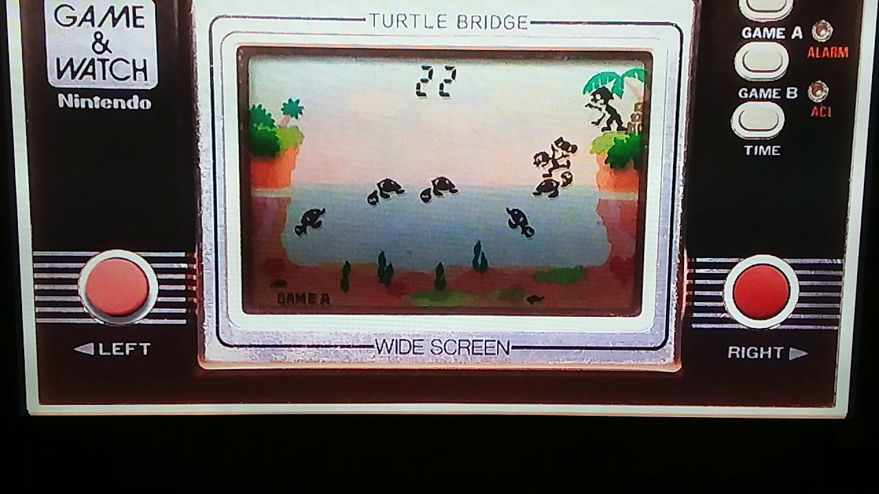 Retrogaming - Turtle Bridge - Game & Watch - YouTube