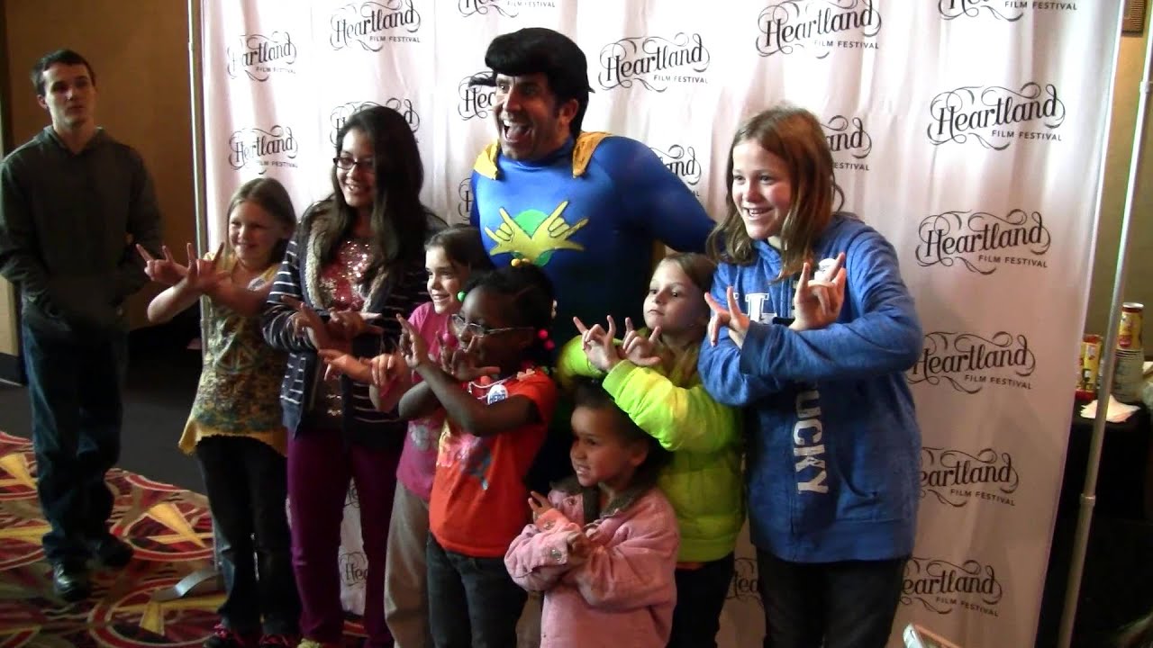 SuperDeafy After Heartland Festival Screening with ISD Deaf Kids - YouTube