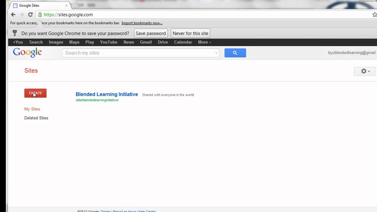 Creating a Google Site - YouTube