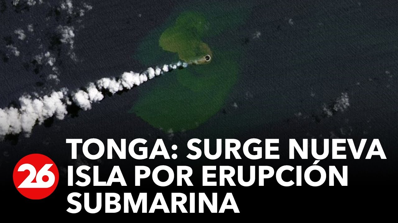 Tonga: surge nueva isla por erupción submarina - YouTube