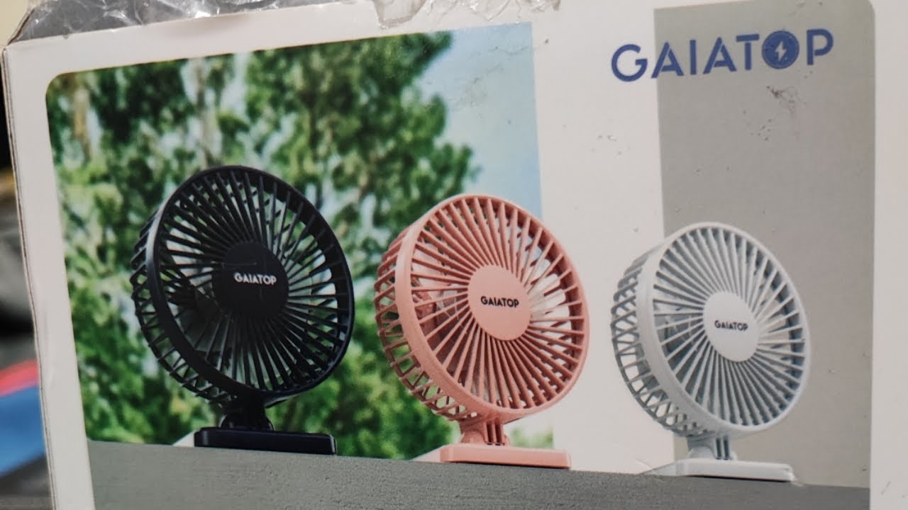 Mini Fan under 750 | Gaiatop USB desk fan | Power Bank Fan - YouTube
