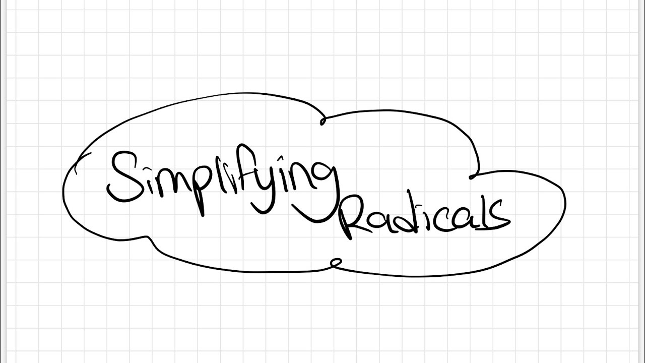 Simplifying Radicals YouTube Simplifying Radicals YouTube