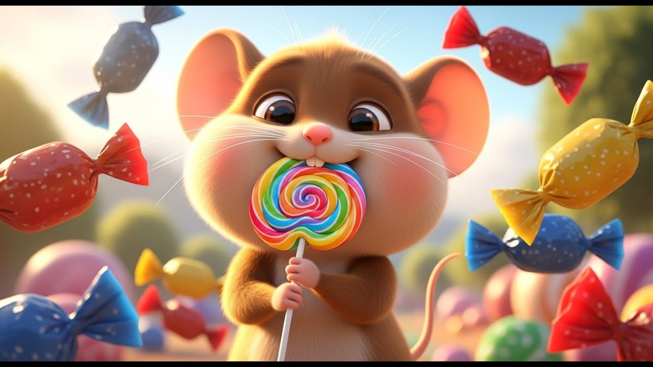 The Mouse Who Loved Lollipops | Kids’ Nursery Rhyme Song - YouTube