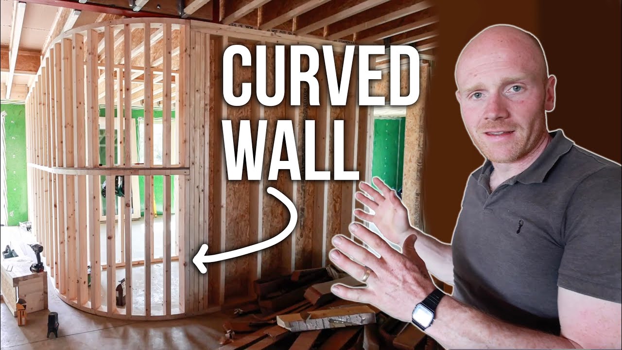 WE BUILT A CURVED STUD WALL - Using Homegrown Timber C24 v C16 - YouTube