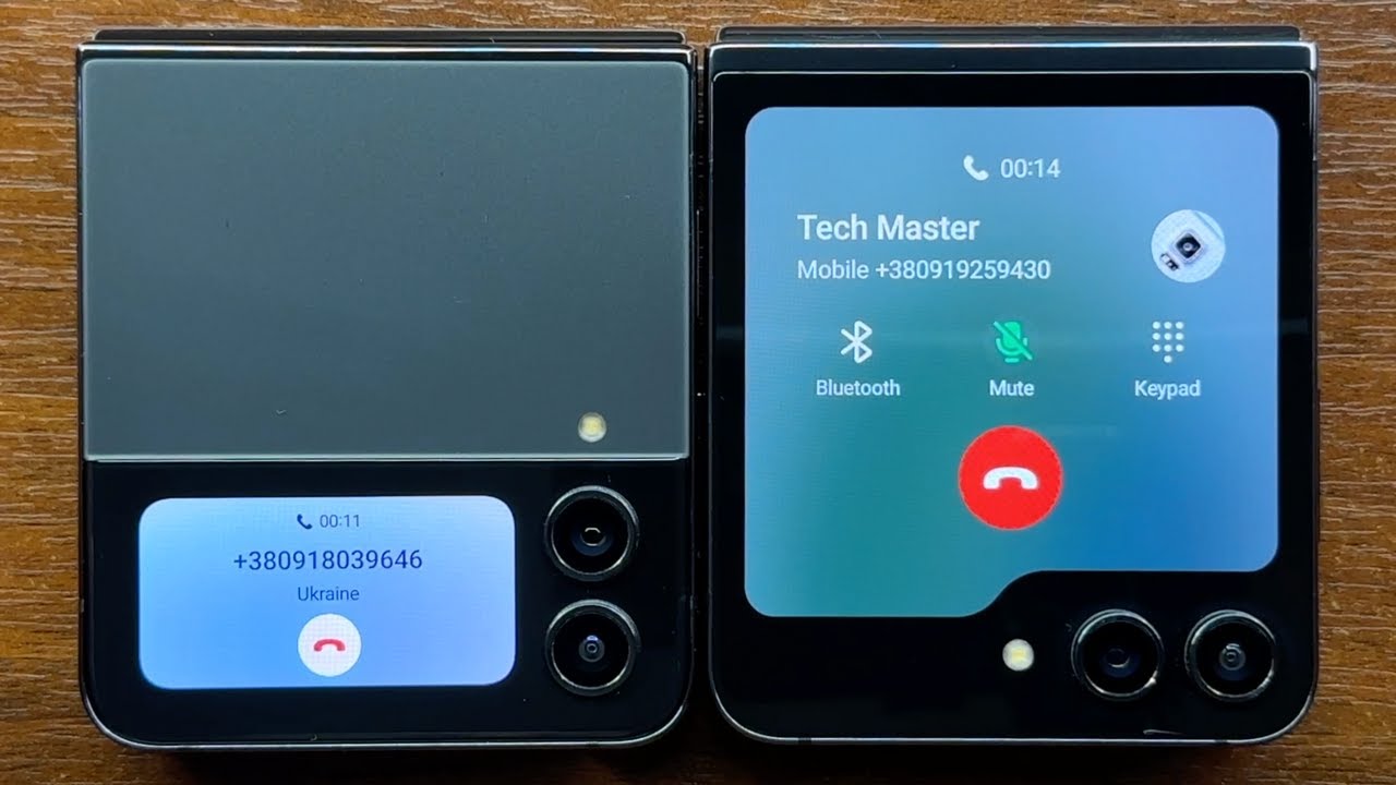 Samsung Galaxy Z Flip 4 vs Z Flip 5 Incoming Calls Folded & Unfolded ...
