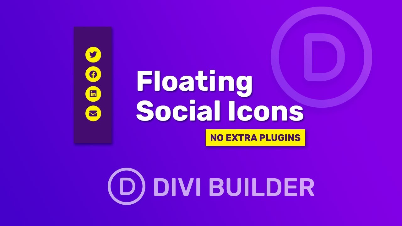 How To Add Floating Social Icons in Divi [No Extra Plugins] - YouTube