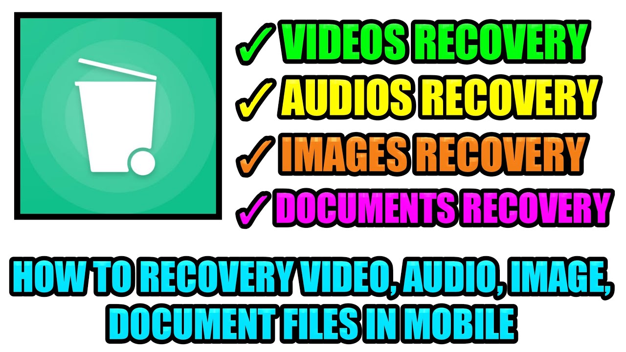 How to recovery photos, videos, audios, documents, apps in mobile | GV Tech - YouTube