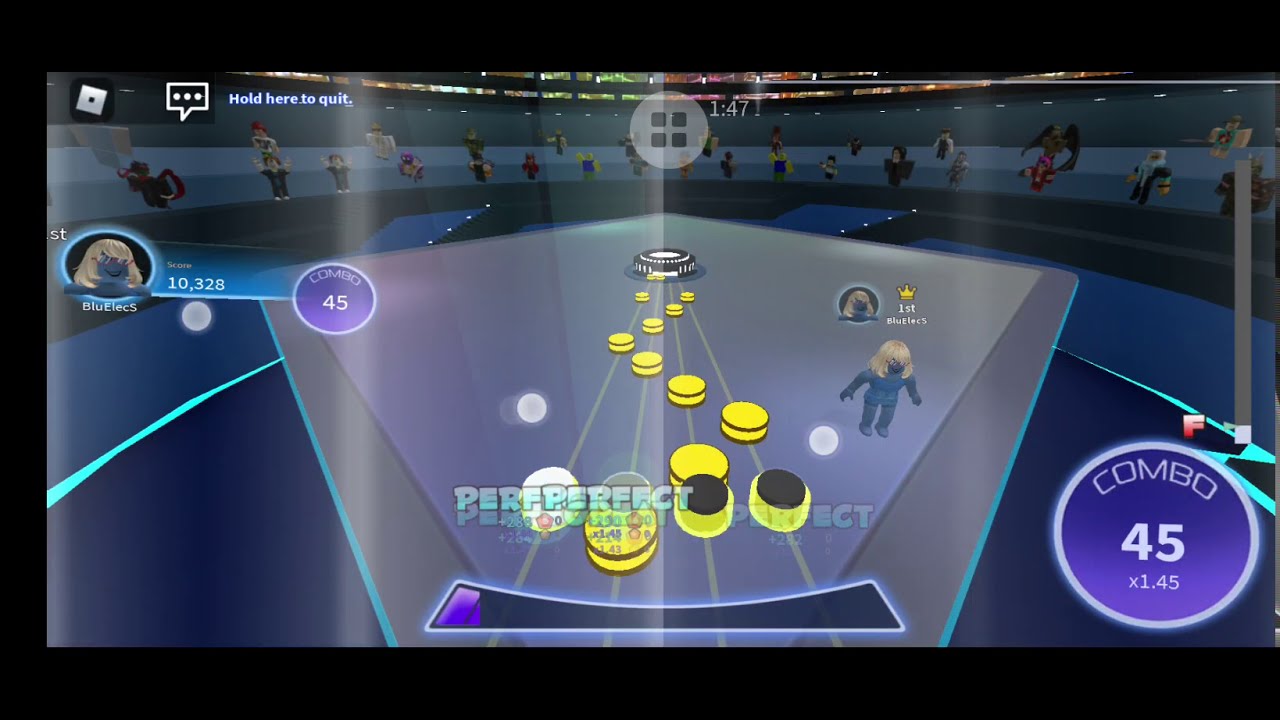 Robeats Mobile: P8107 (hard) no miss casual mode full combo - YouTube