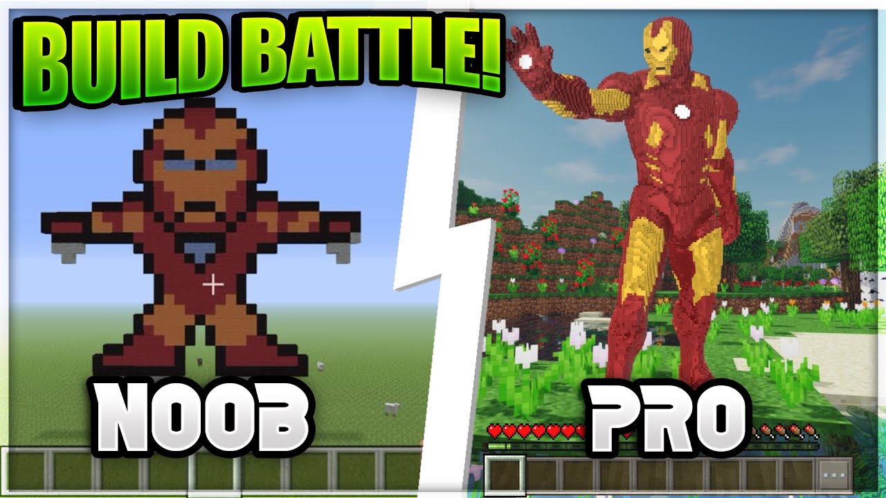 Minecraft NOOB vs PRO : Build Challenge 😂 - YouTube