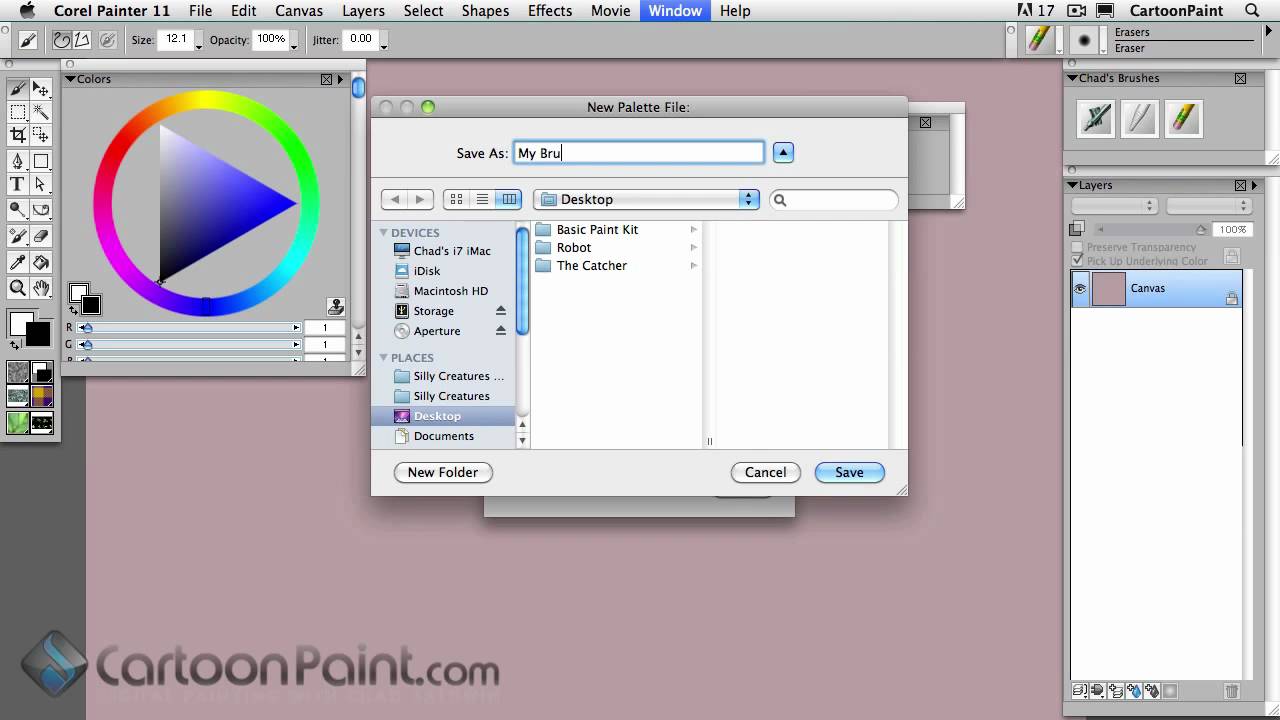 Creating custom brush palette in Corel Painter - YouTube