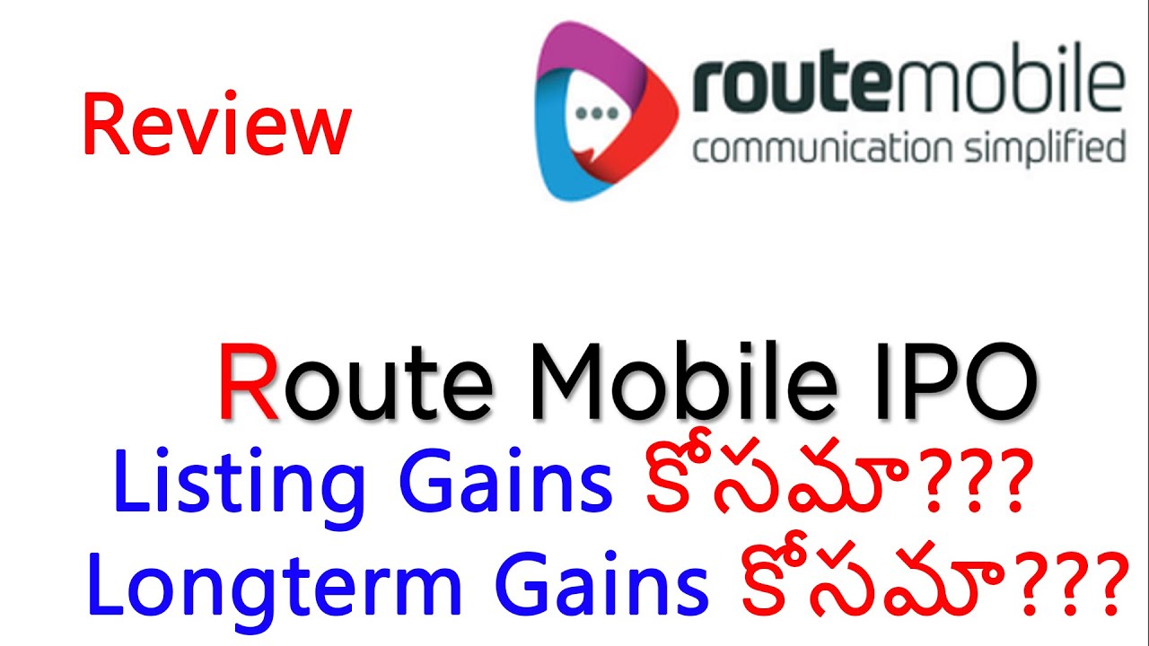 Route mobile IPO review | in Telugu | in depth analysis - YouTube