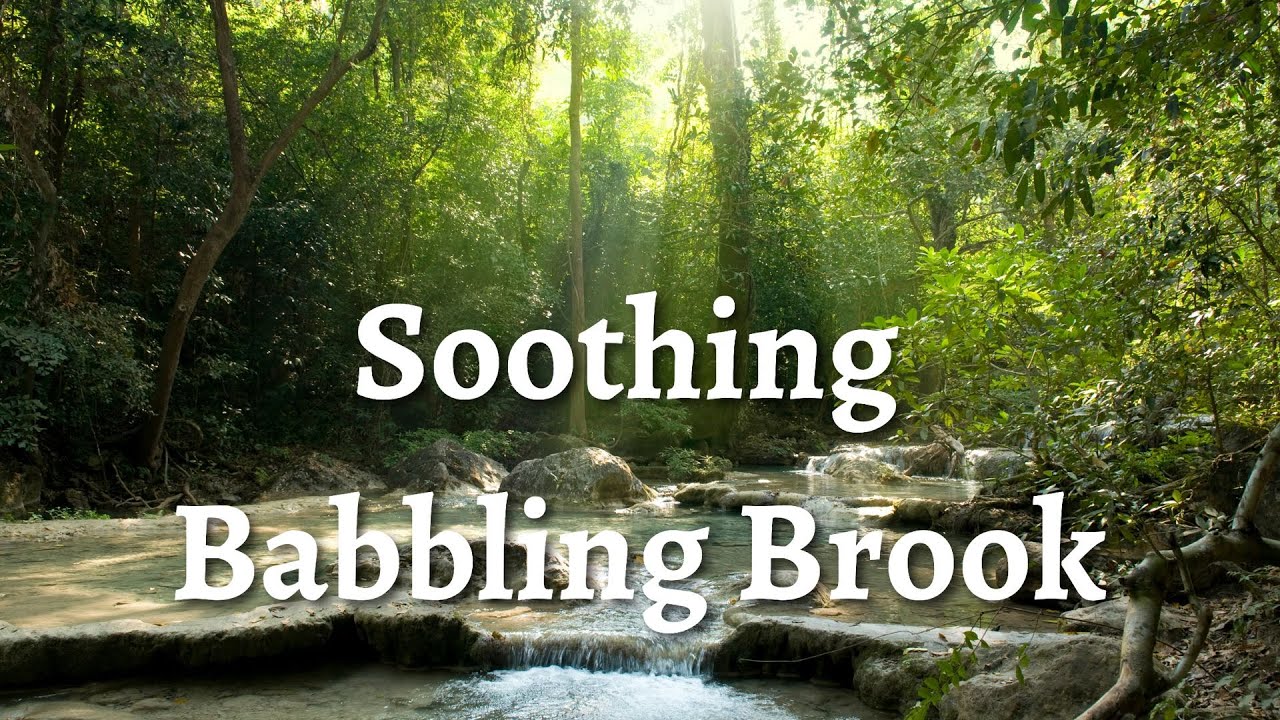 10 Hours of Soothing Babbling Brook Sounds for Deep Sleep and ...