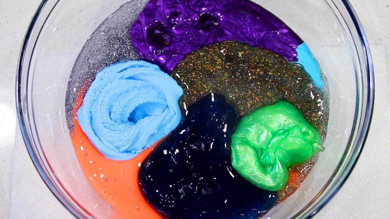 Mixing My Old Slime and Making a Satisfying Slime Smoothie! - YouTube