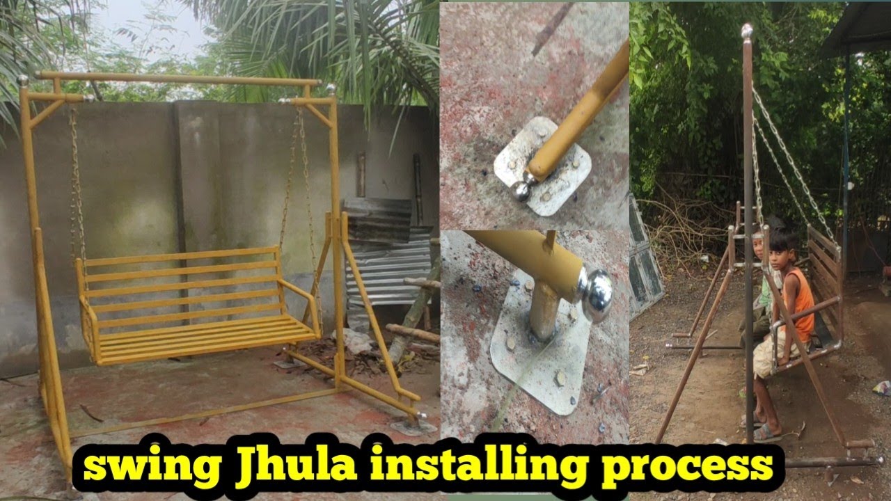 jhula installing process #jhula #jhulamaking - YouTube