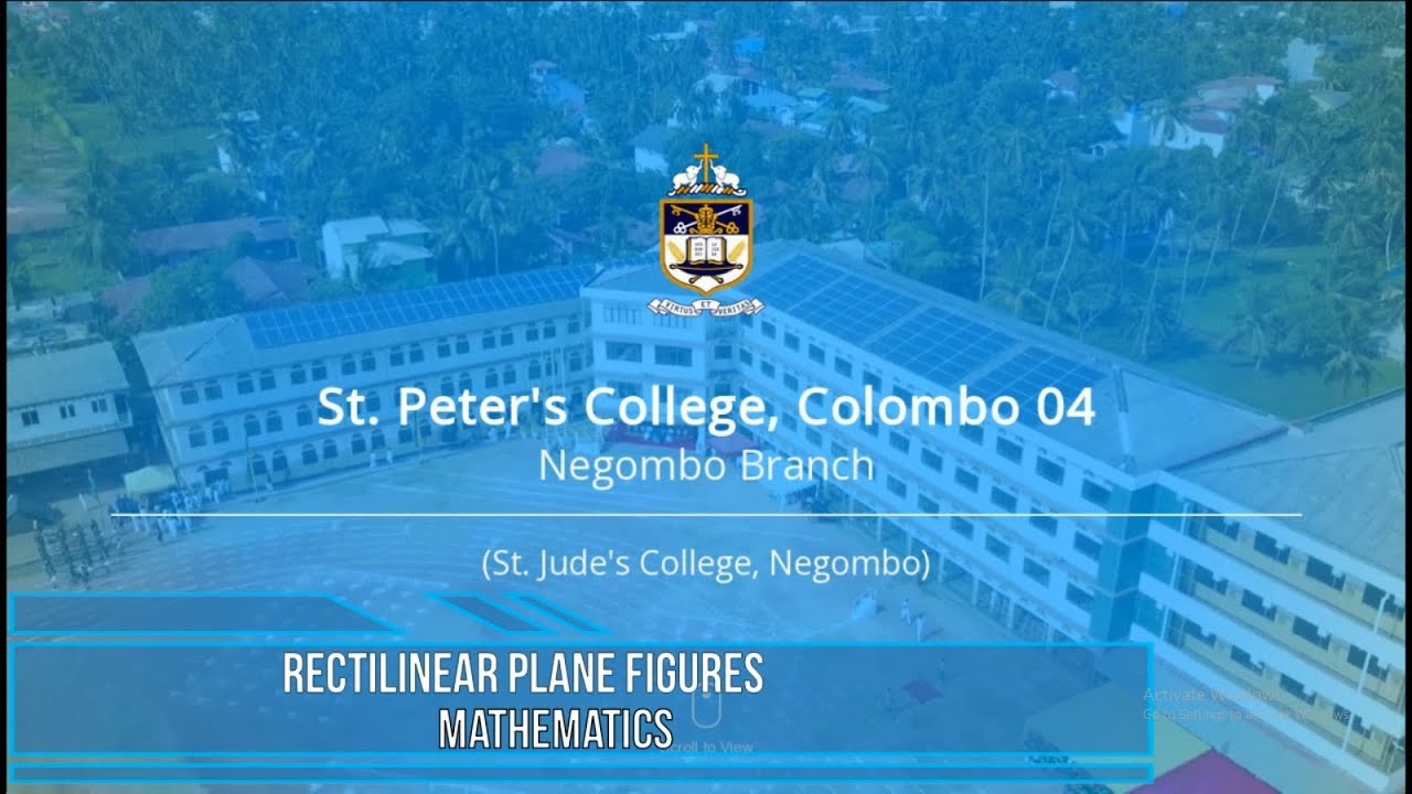 Rectilinear Plane Figures - Mathematics (Grade 07) - YouTube