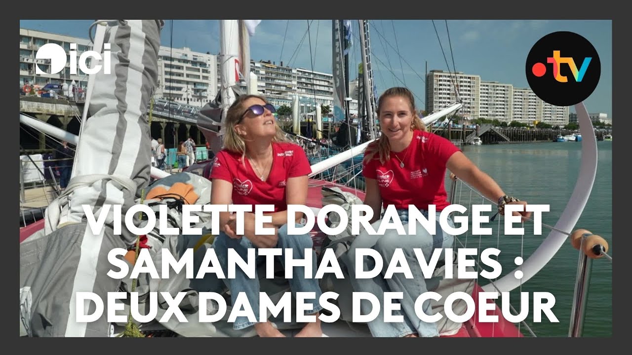 Violette Dorange et Samantha Davies : deux idoles pour la Course des ...