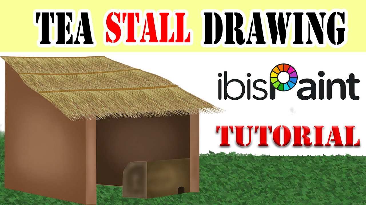 Ibis Paint X tutorial | Tea Stall Drawing | कार्टून बैकग्राउंड कैसे ...