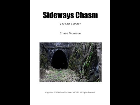 Chase Morrison: Sideways Chasm, for Solo Clarinet (SCORE VIDEO) - YouTube