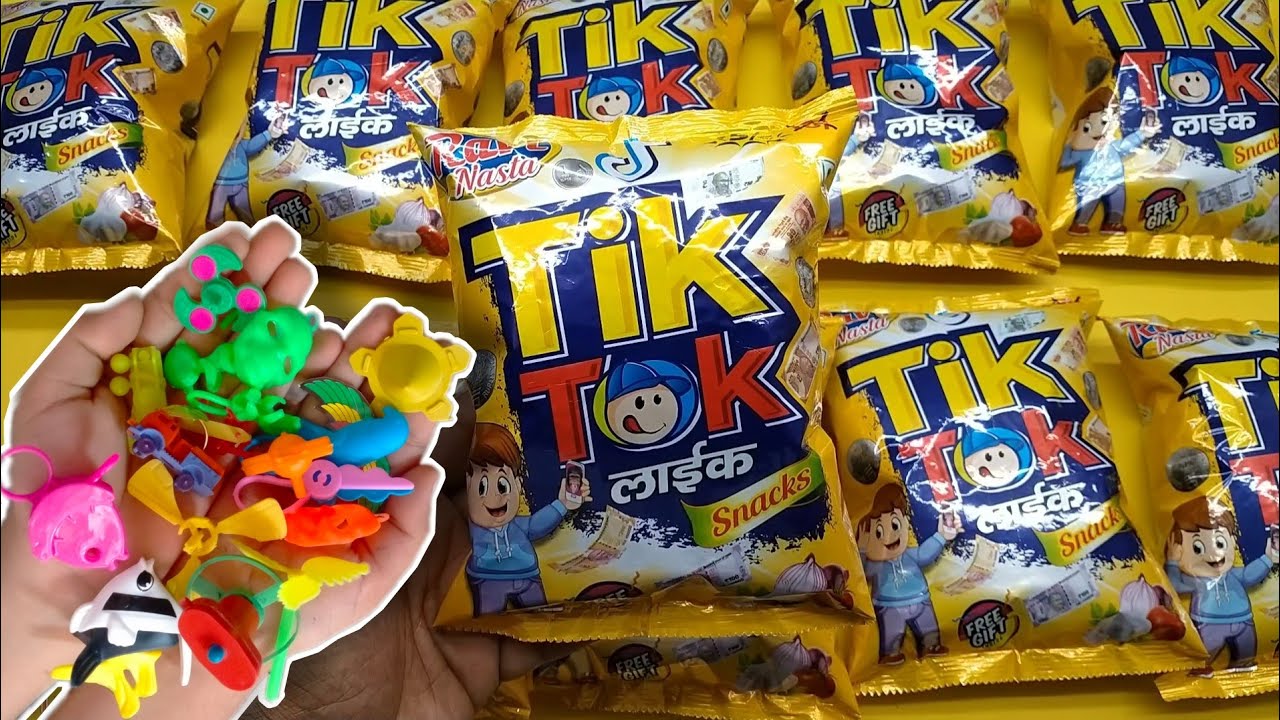 Tik Tok Like😘Snacks amazing free gifts and money inside unboxing - YouTube