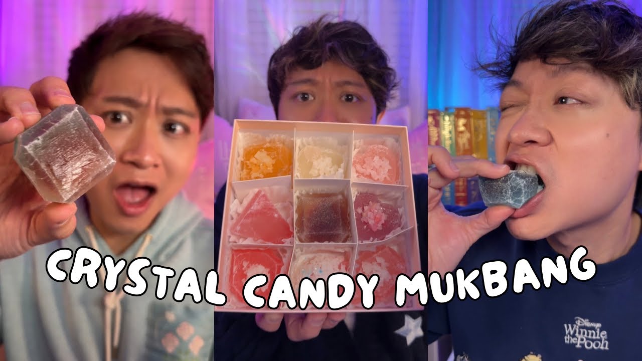 The Most Satisfying Crystal Candy Crunch Compilation 🍭 ASMR Mukbang - YouTube
