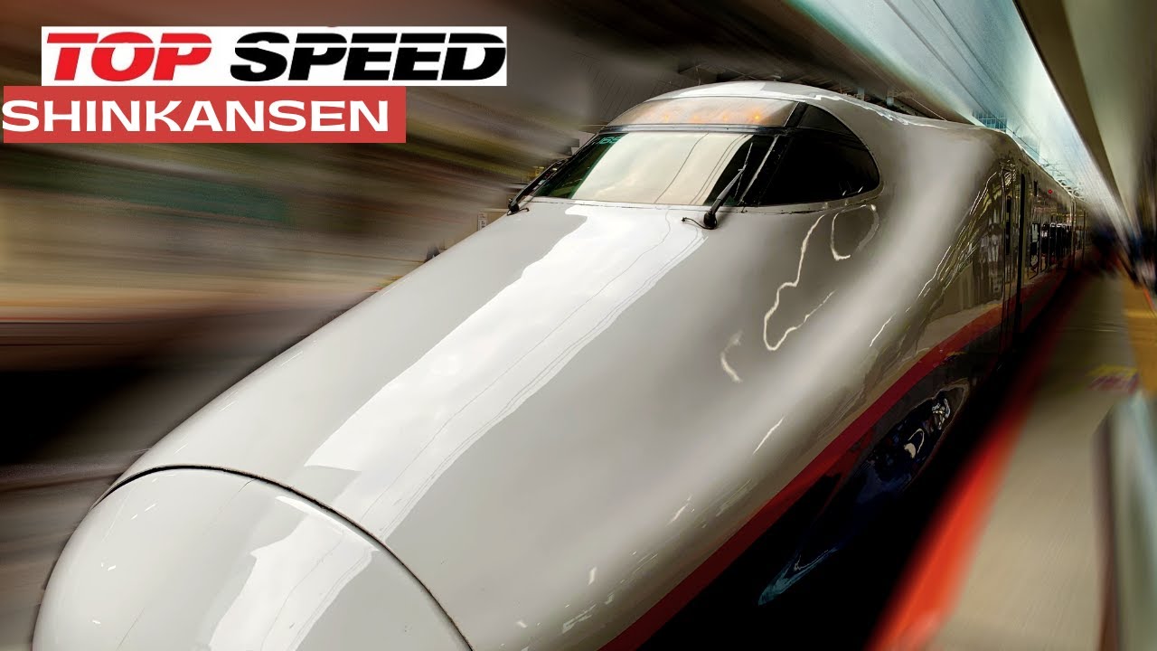 Japanese Shinkansen Bullet train in Full Speed - YouTube