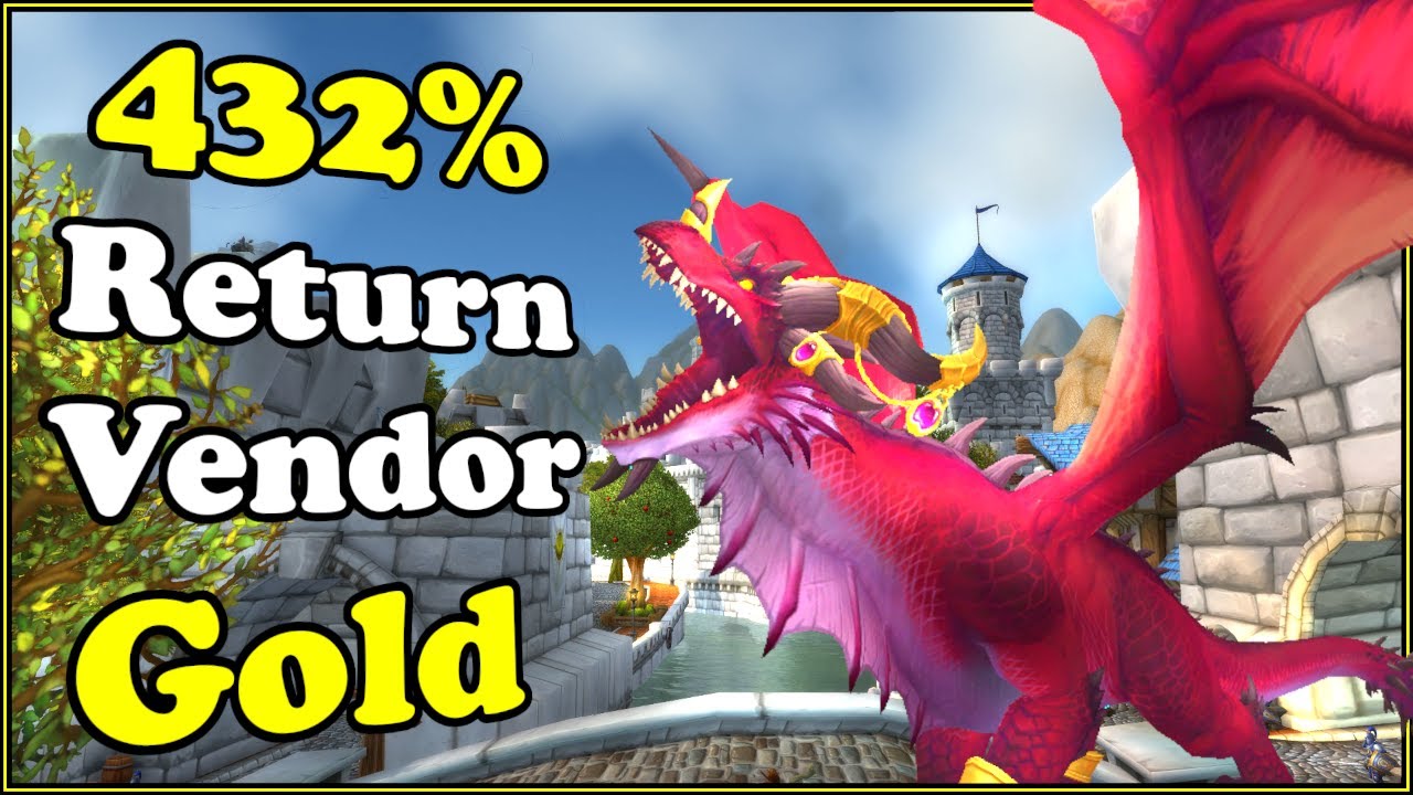 432% Gold Return With Just Vendor Items In WoW Dragonflight - YouTube
