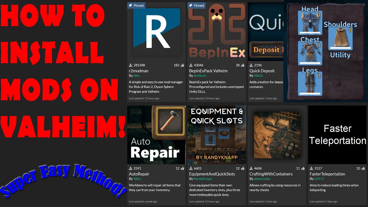 How to install Mods on Valheim! Very Easy! - YouTube