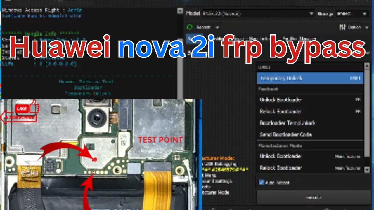 Huawei Nova 2i (RNE-L22) FRP Remove by hydra tool - YouTube