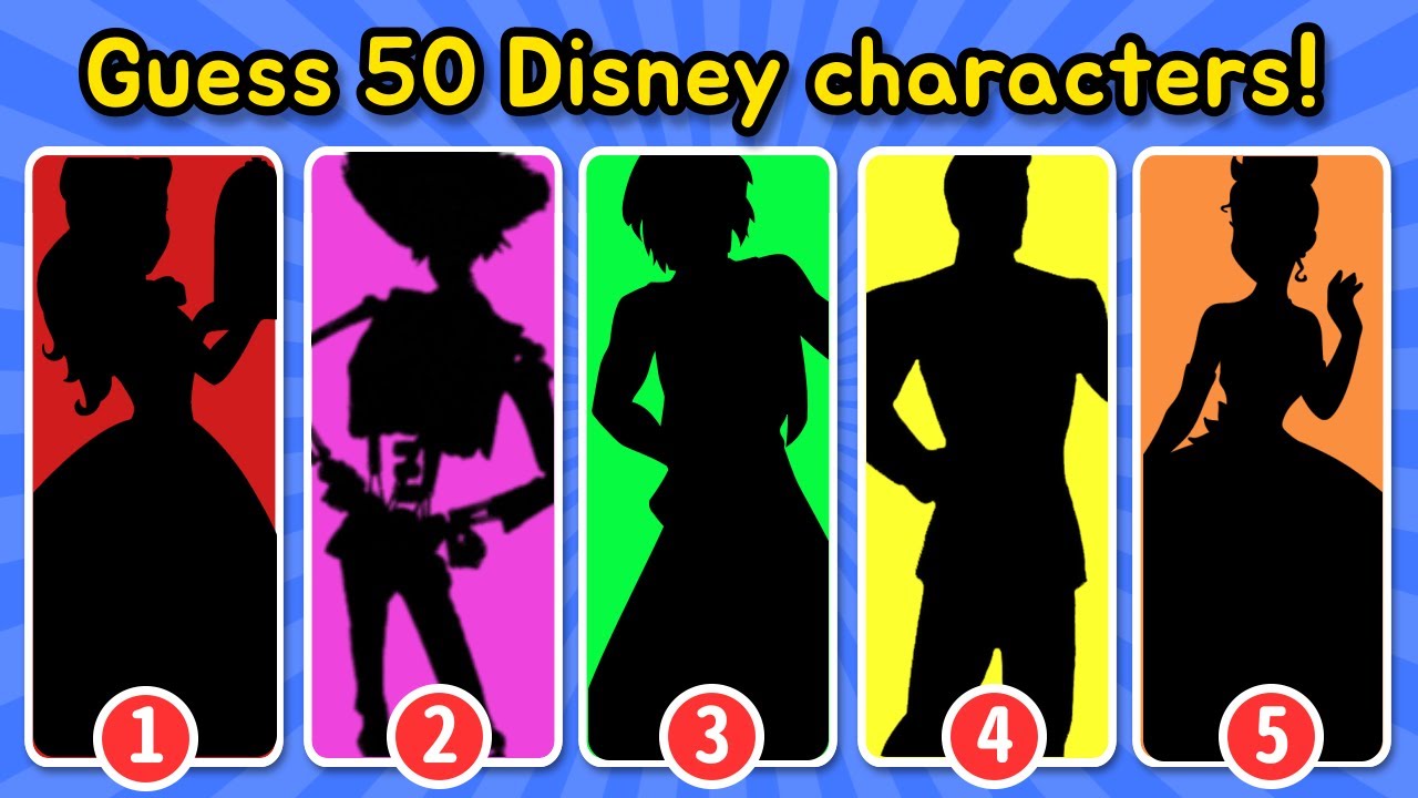 Guess 50 Characters from Their Silhouette! 🔍🔥 Can You Get Them All? 🤯🎭 ...