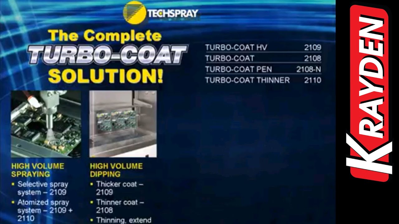 Techspray Turbo-Coat HV Conformal Coatings - YouTube