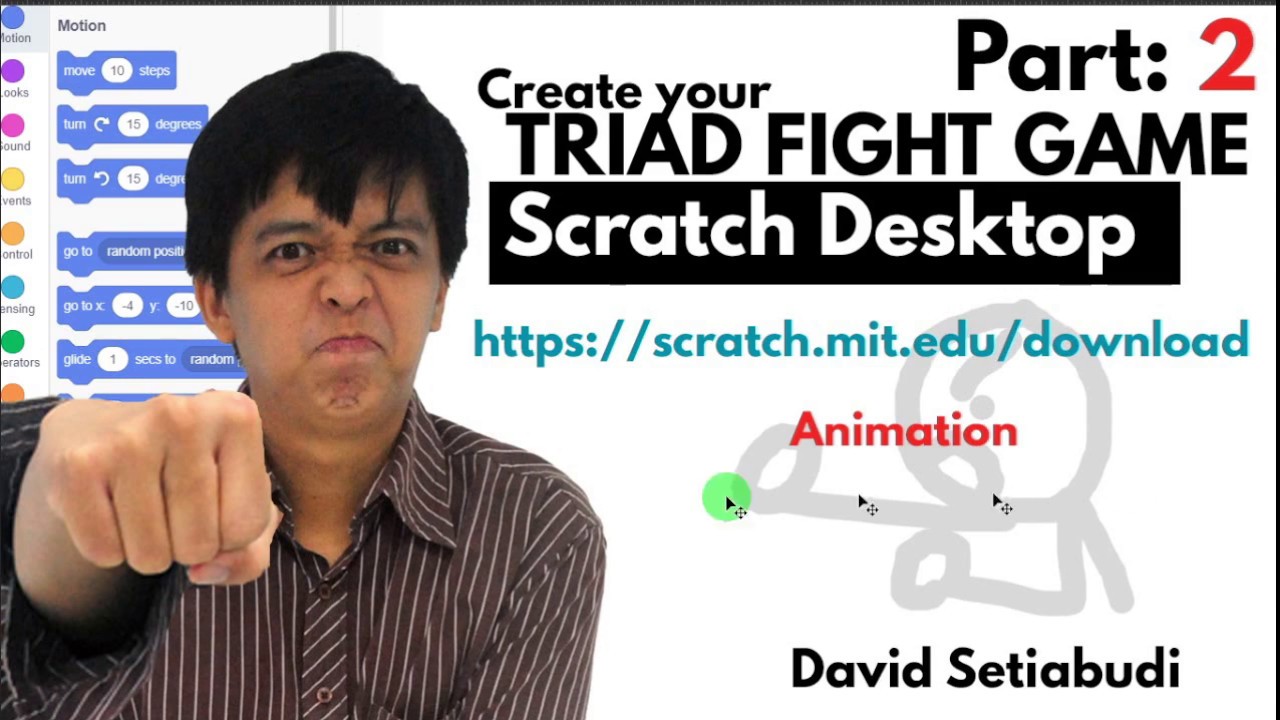 Scratch - Create game Triad Fight - Part 2 (Animation) - David ...