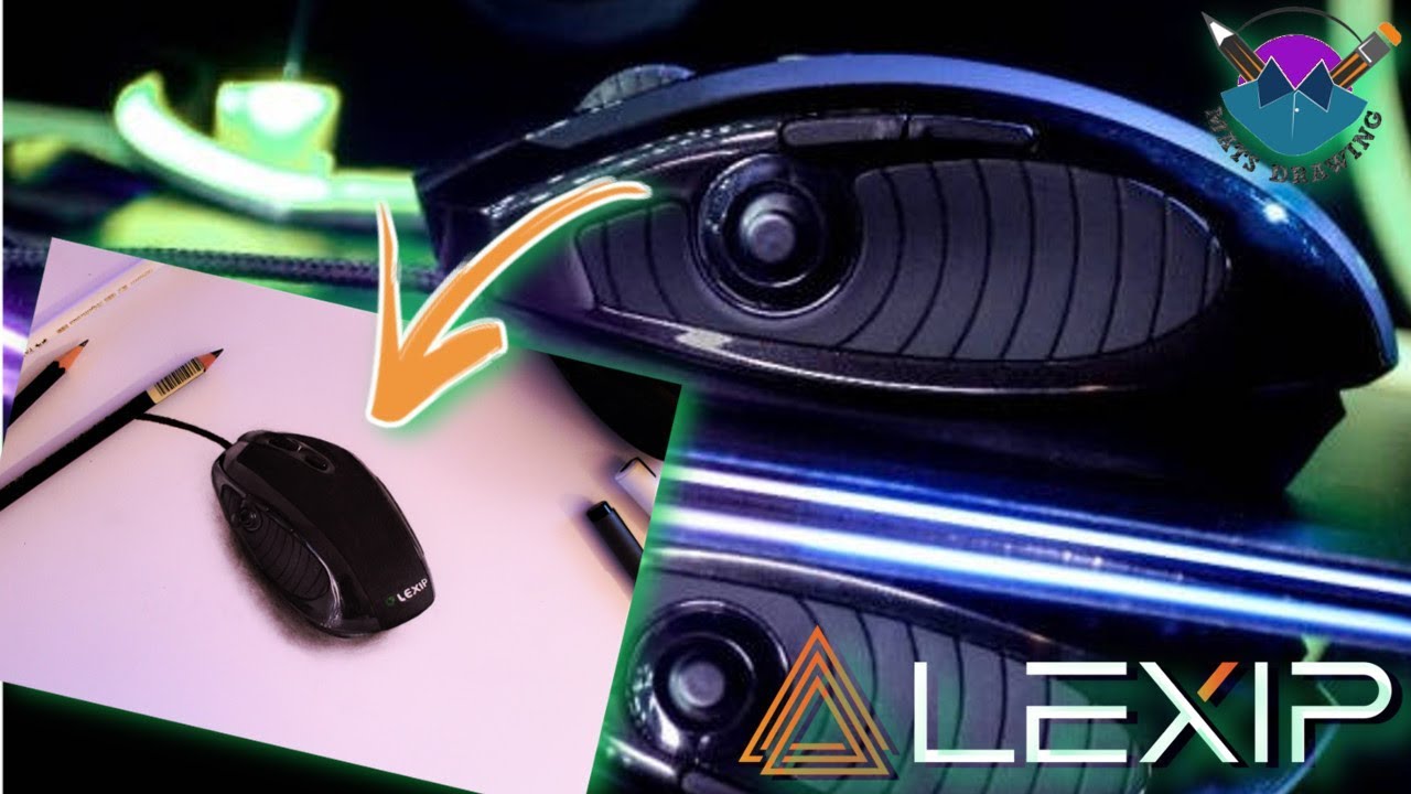 DESSIN DE LA SOURIS LEXIP 3DM-PRO (SPEED DRAWING) - YouTube