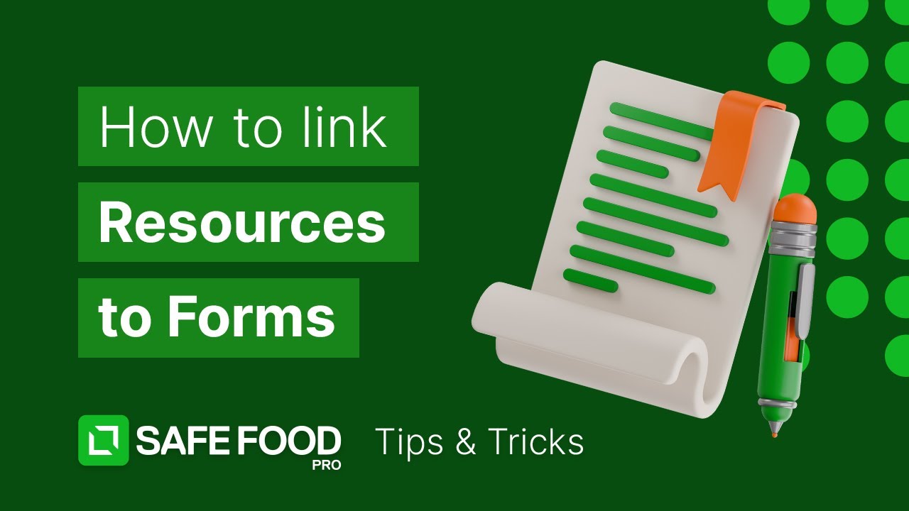 Link Forms to Documents, Folders and Playlists for Food Safety - YouTube